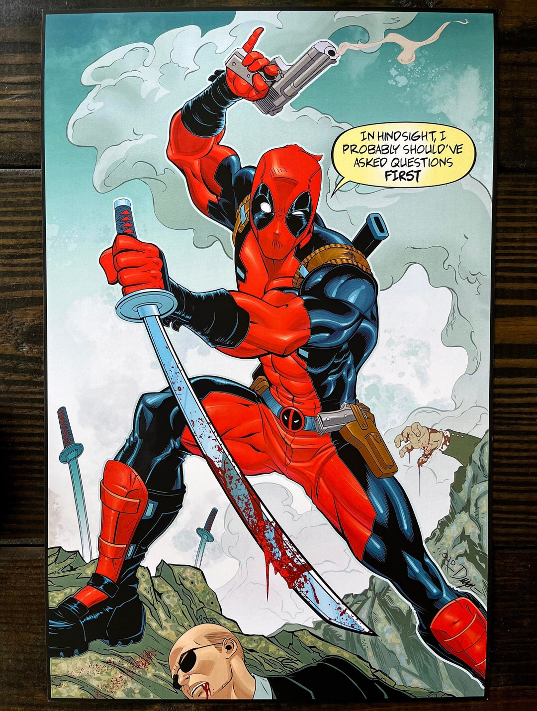 Deadpool Original Art Print - Etsy