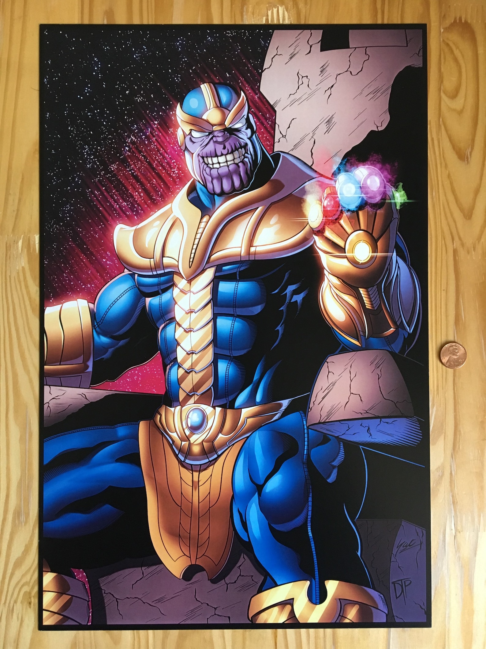 Thanos Original Art Print - Etsy