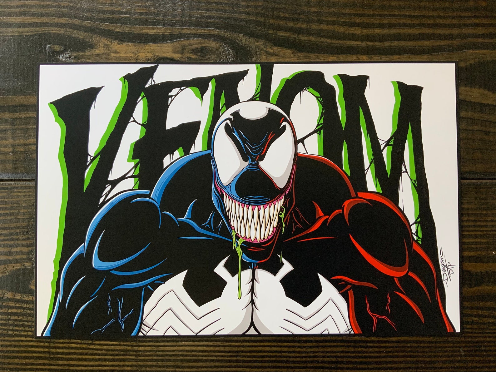 Venom Animated Style Art Print | Etsy