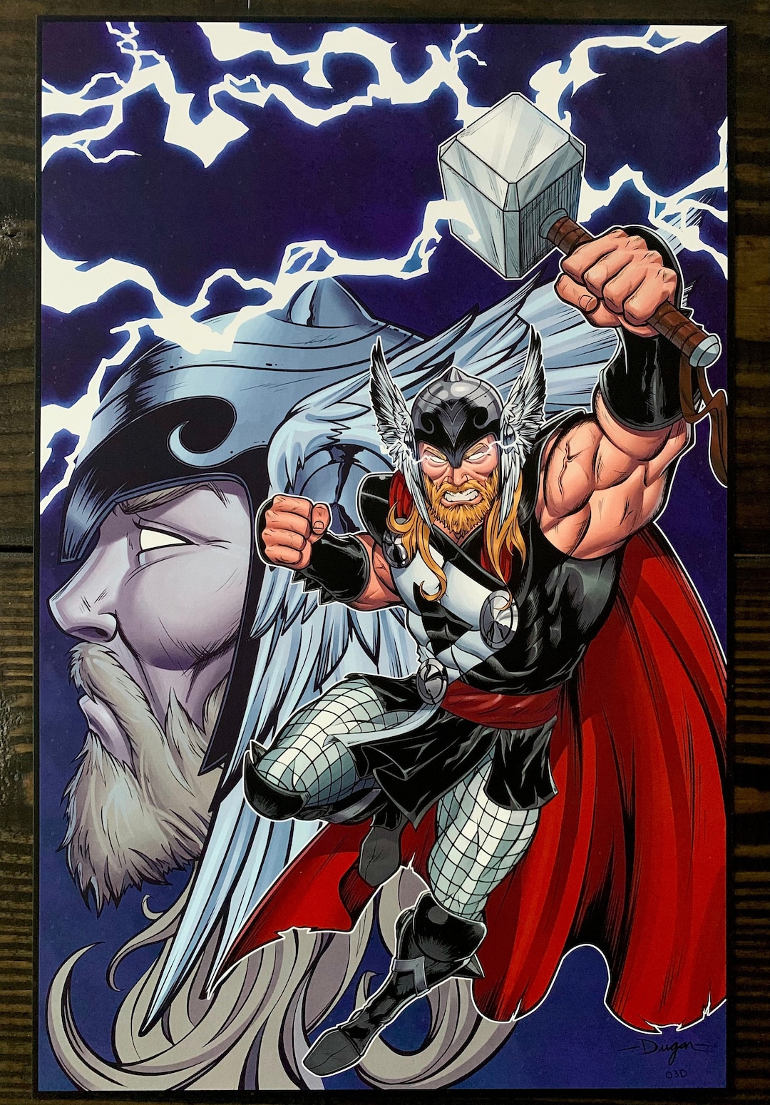 Thor Original Art Print - Etsy