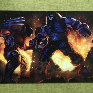 Wolverine Vs. Juggernaut Art Print - Etsy