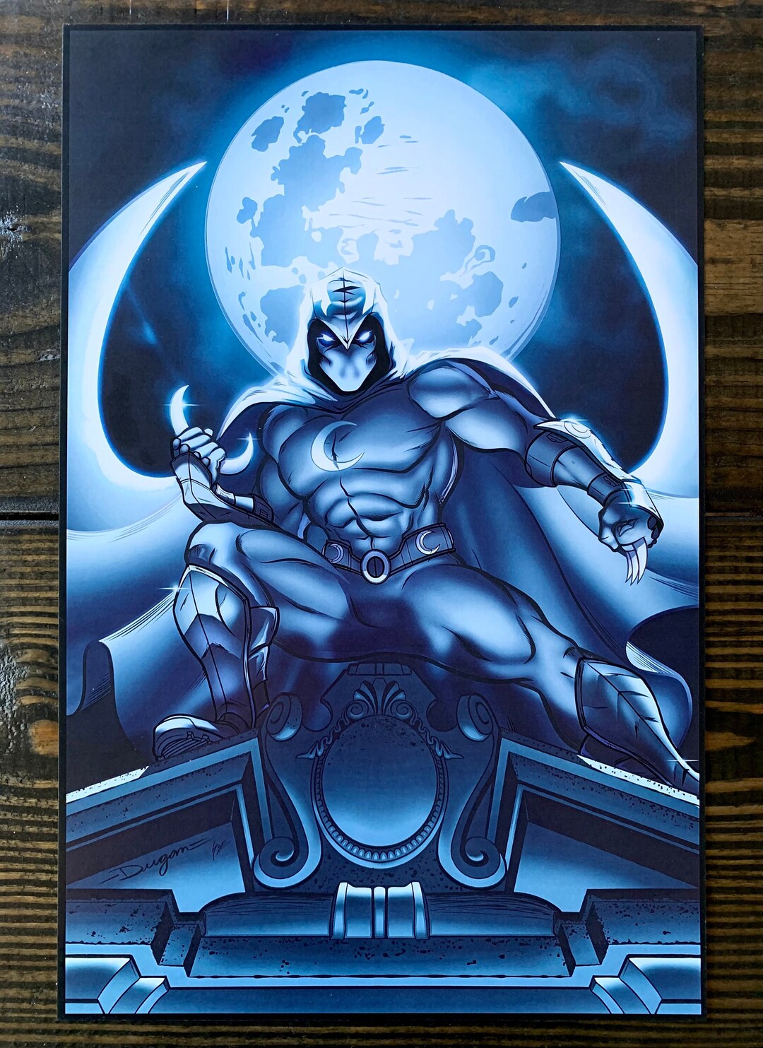 Moon Knight Original Art Print - Etsy