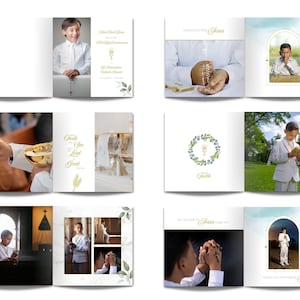 Customizable First Communion 8"x8" Photo Book Template in Canva ...