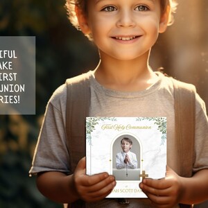 Customizable First Communion 8"x8" Photo Book Template in Canva ...