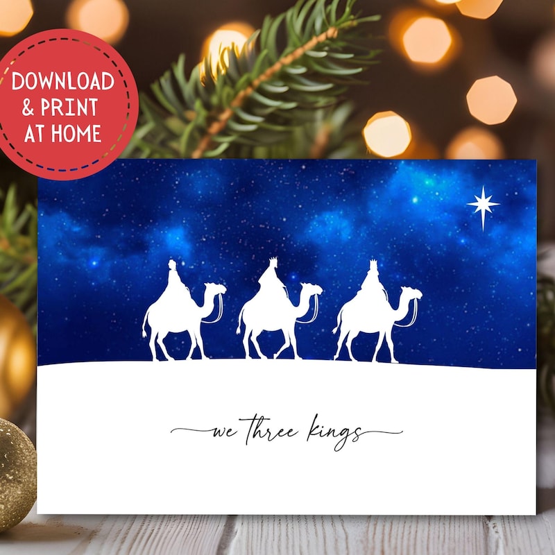 Three Kings Card - Etsy