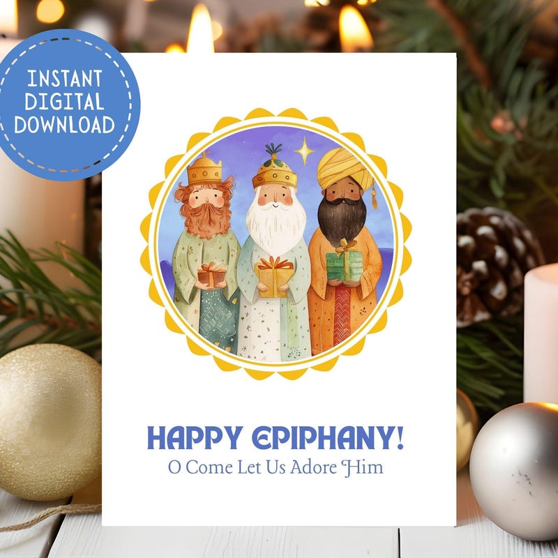 Three Kings Card - Etsy