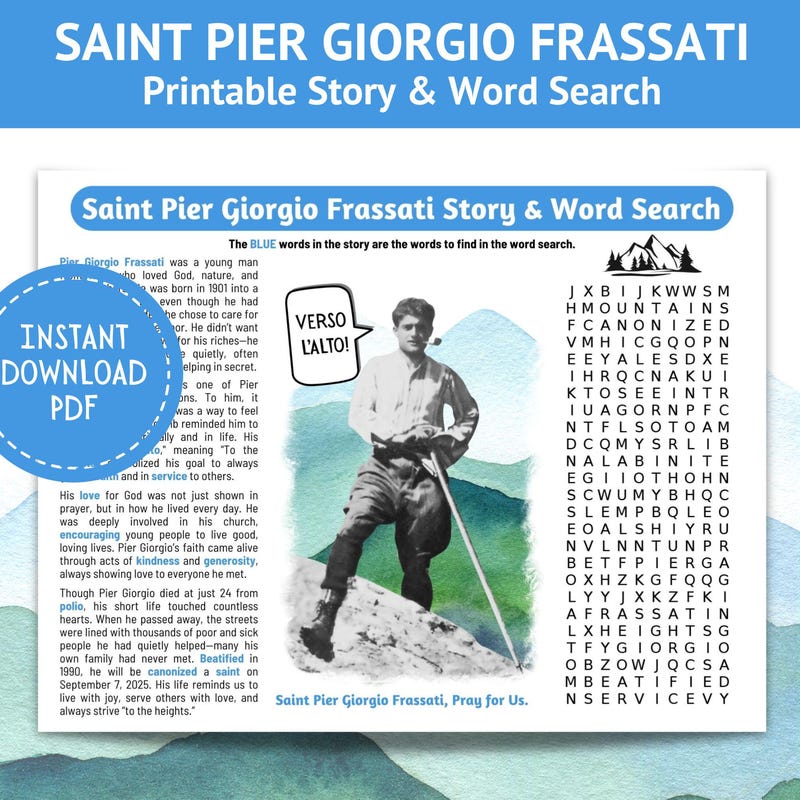 Saint Frassati Card - Etsy