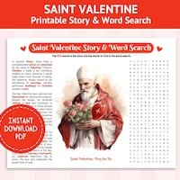 Printable Catholic Valentine's Day Card / Saint Cards / Catholic ...