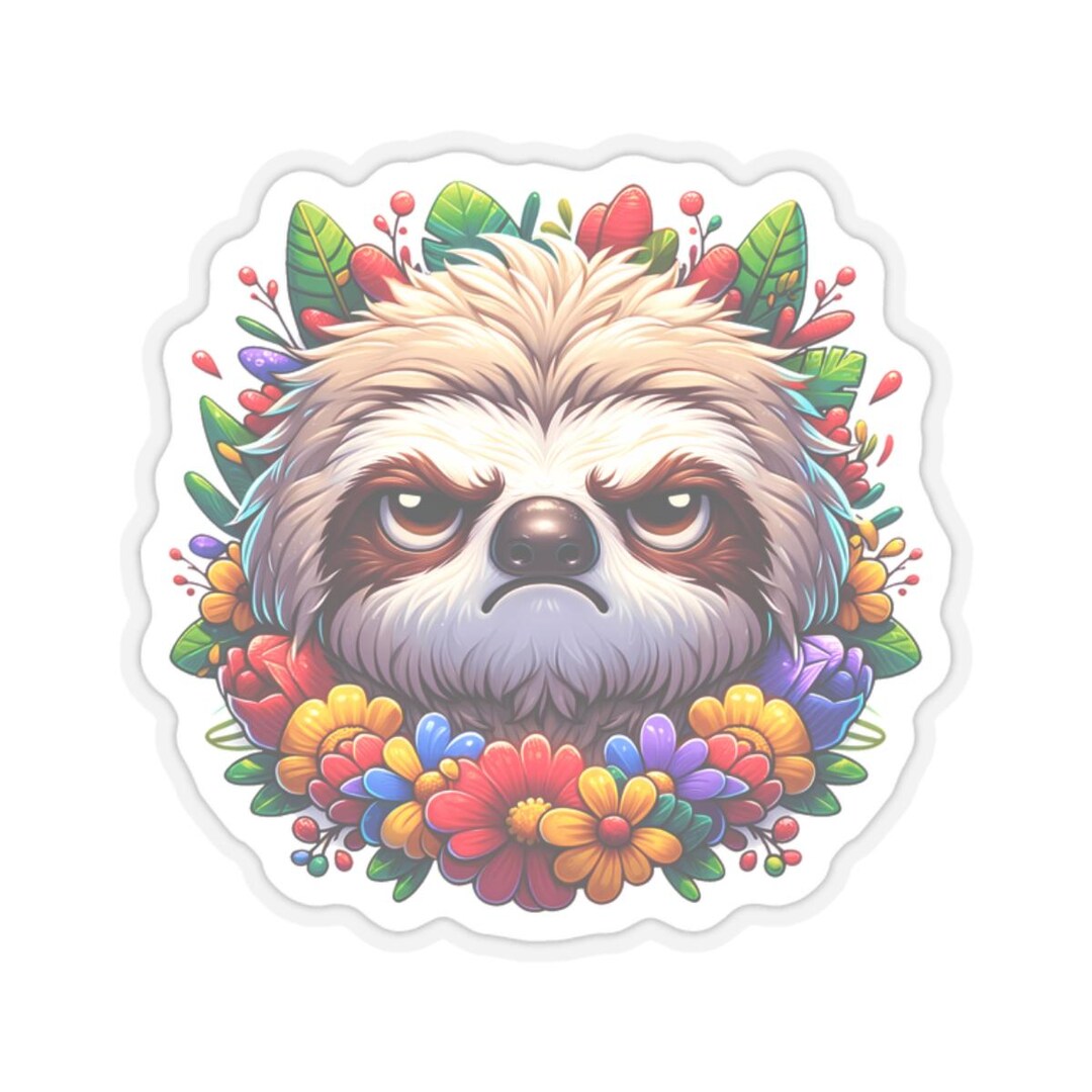 Sloth Kiss-cut Stickers, Cute Frog Kiss Cut Sticker for Scrapbooking ...