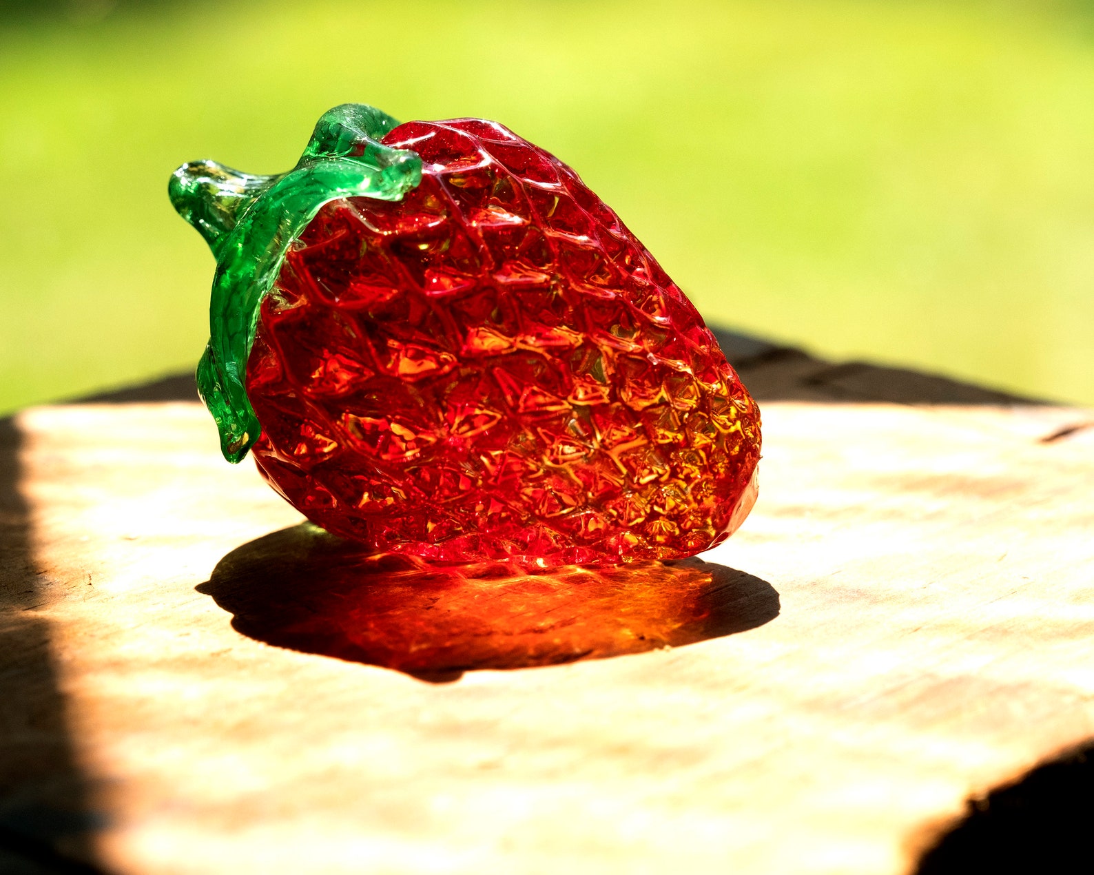 Hand-blown Glass Strawberry - Etsy