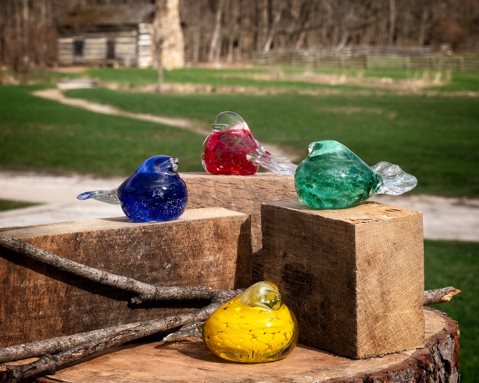Hand-blown Glass Bird Paperweight - Etsy