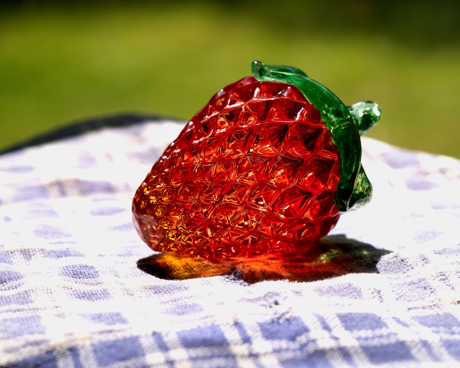 Hand-blown Glass Strawberry - Etsy