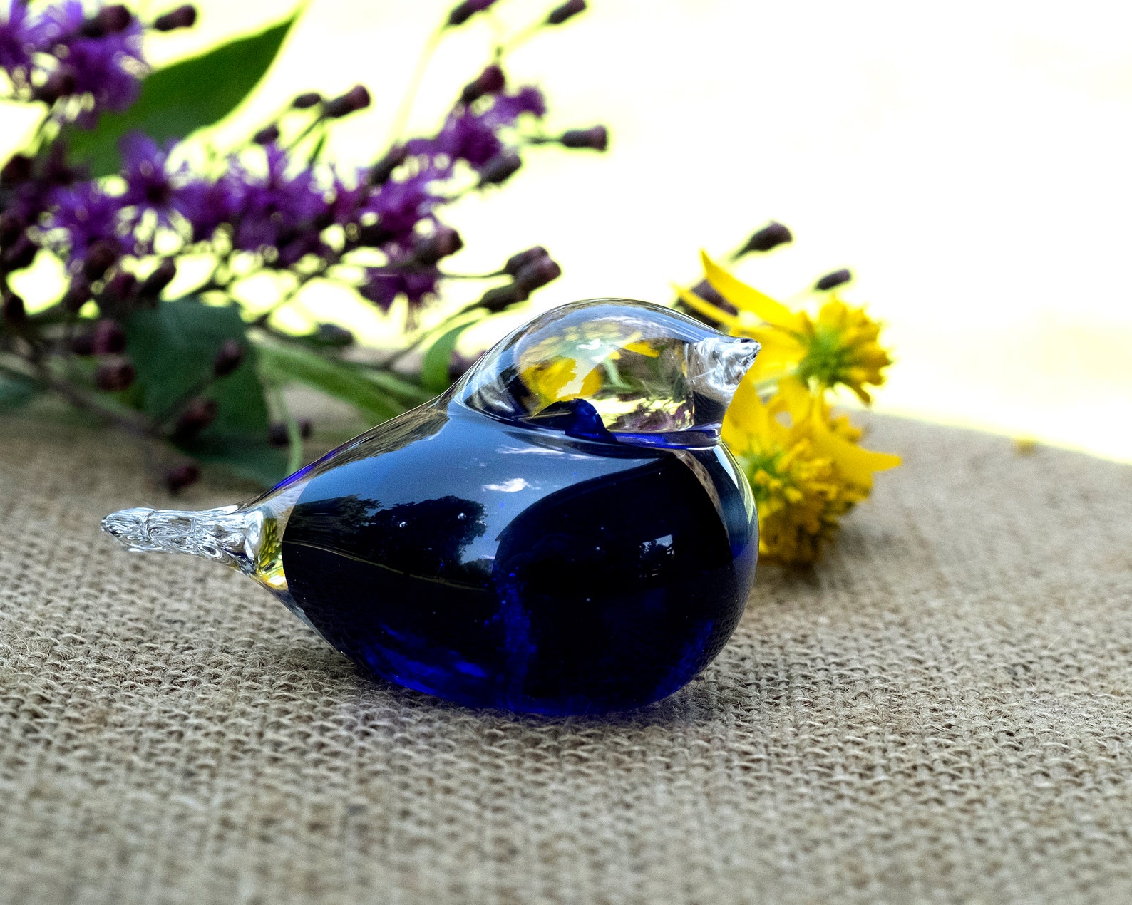 Hand-blown Glass Bird Paperweight - Etsy
