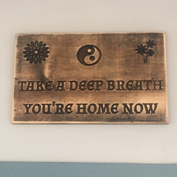 Deep Breath Sign - Etsy
