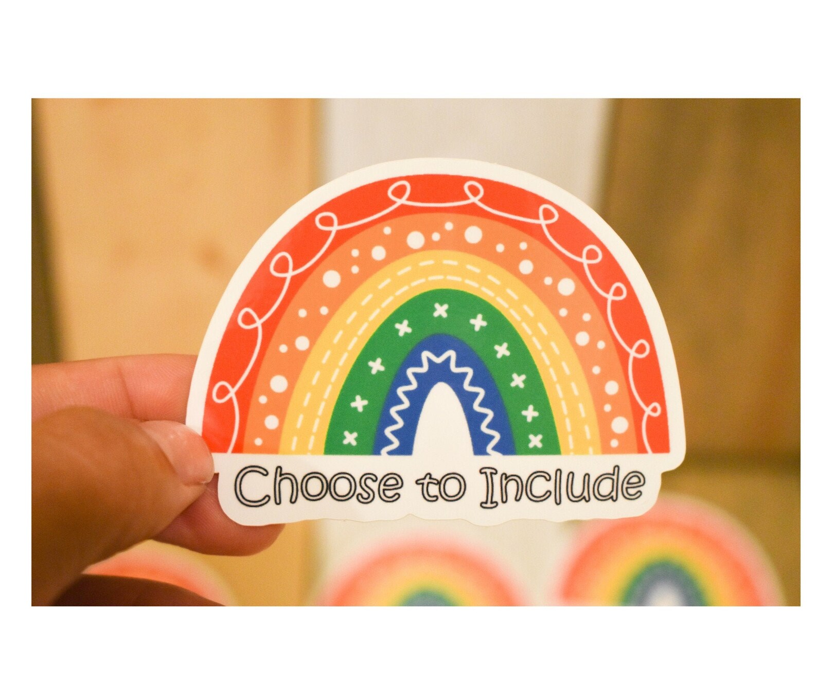 Diversity Inclusion Rainbow Sticker - Etsy