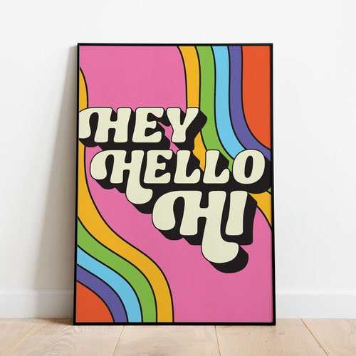 Choose Joy Colourful Quote Print A6/A5/A4/A3/A2/A1 - Etsy UK