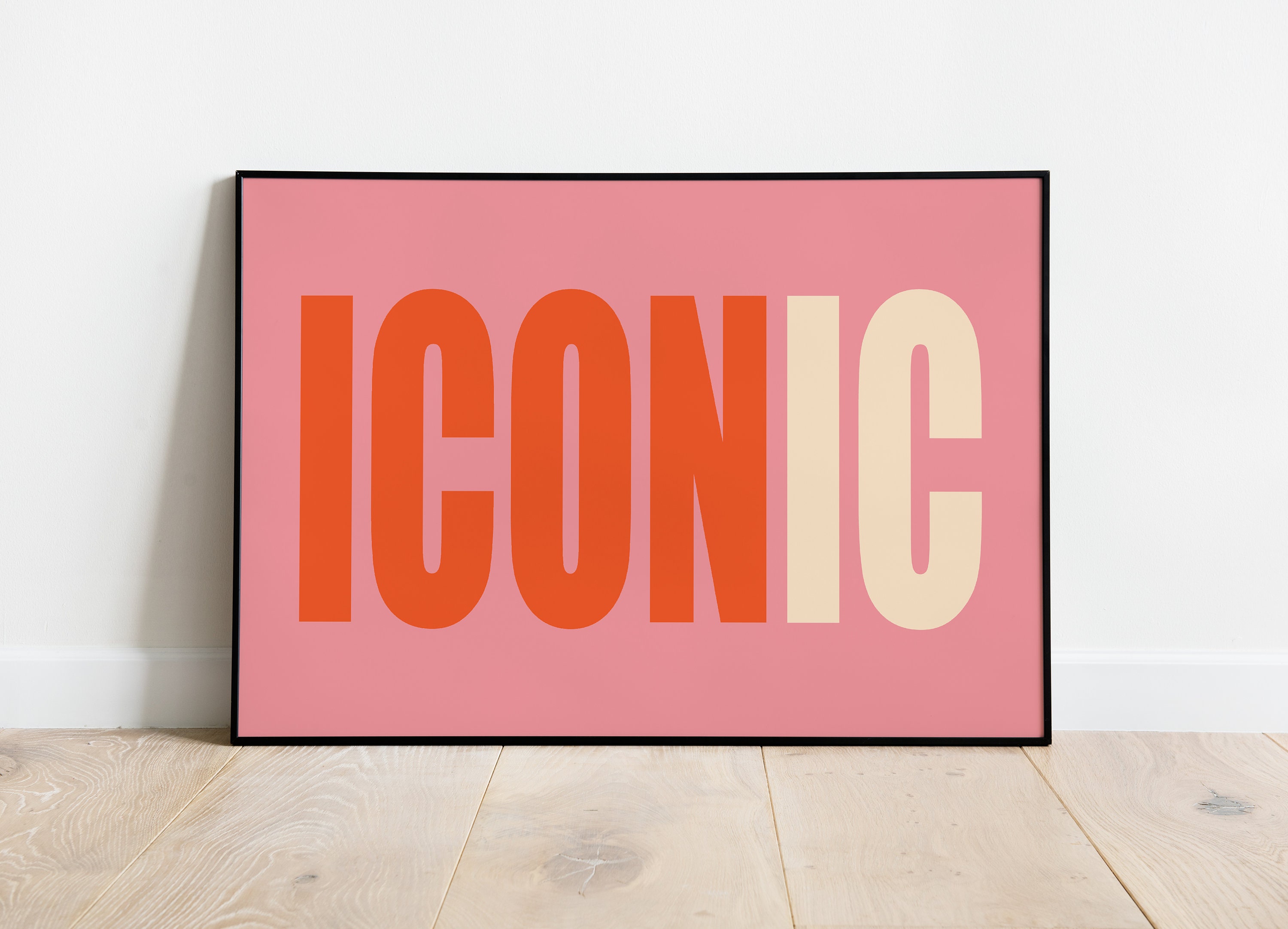 ICONIC Colourful Quote Print Sassy Bold Typography - Etsy UK