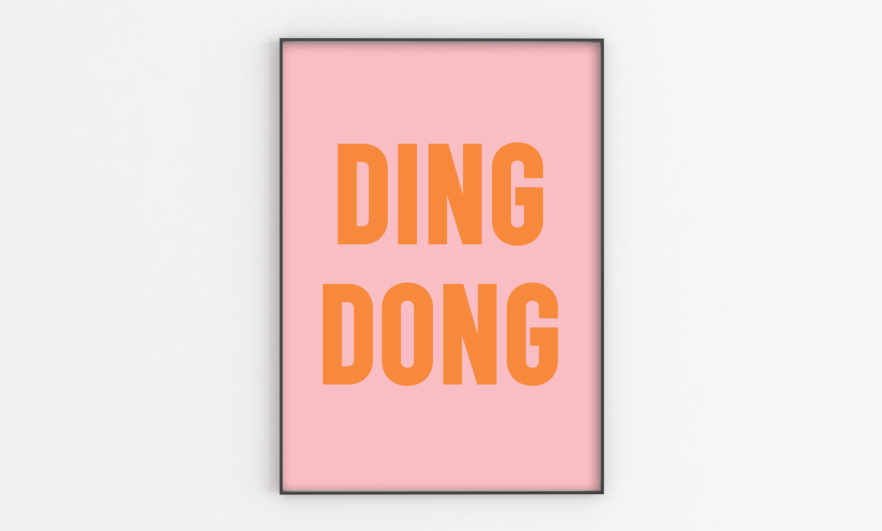 Ding Dong Colourful Quote Print A6/A5/A4/A3/A2/A1 - Etsy UK