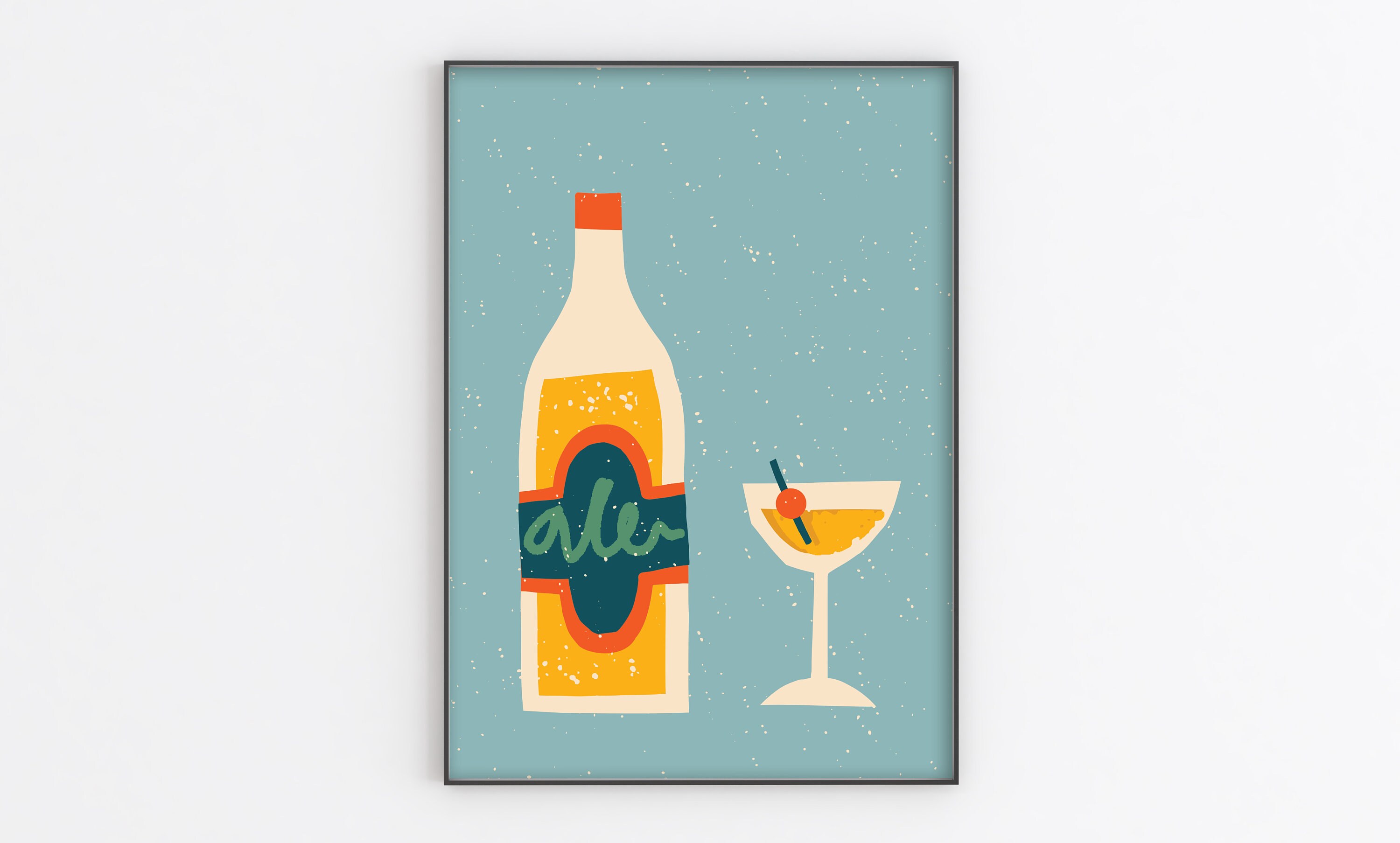 Boozie Colourful Illustration Print A6/A5/A4/A3/A2/A1 - Etsy UK