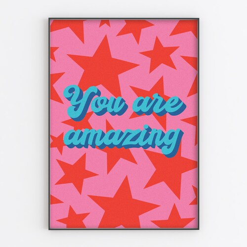 GRL PWR Colourful Quote Print A6/A5/A4/A3/A2/A1 Spotted - Etsy