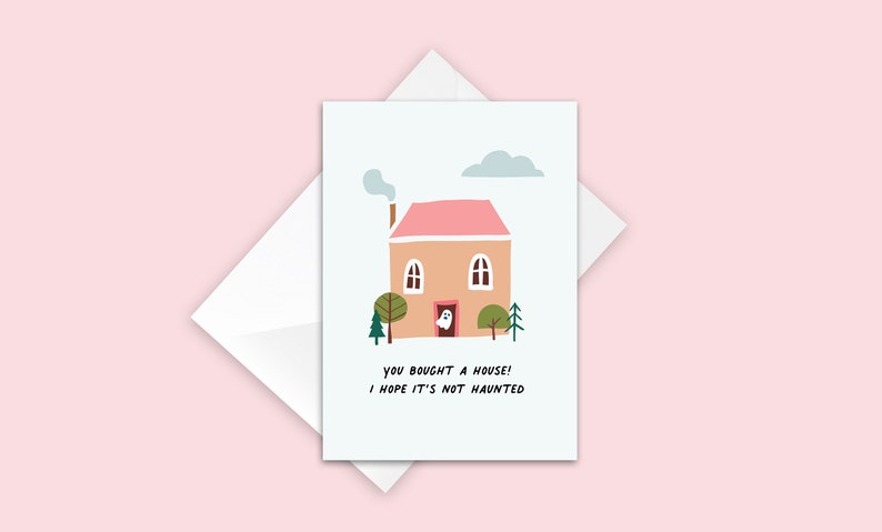 Funny Housewarming Card 'I Hope Your House Isn't - Etsy UK