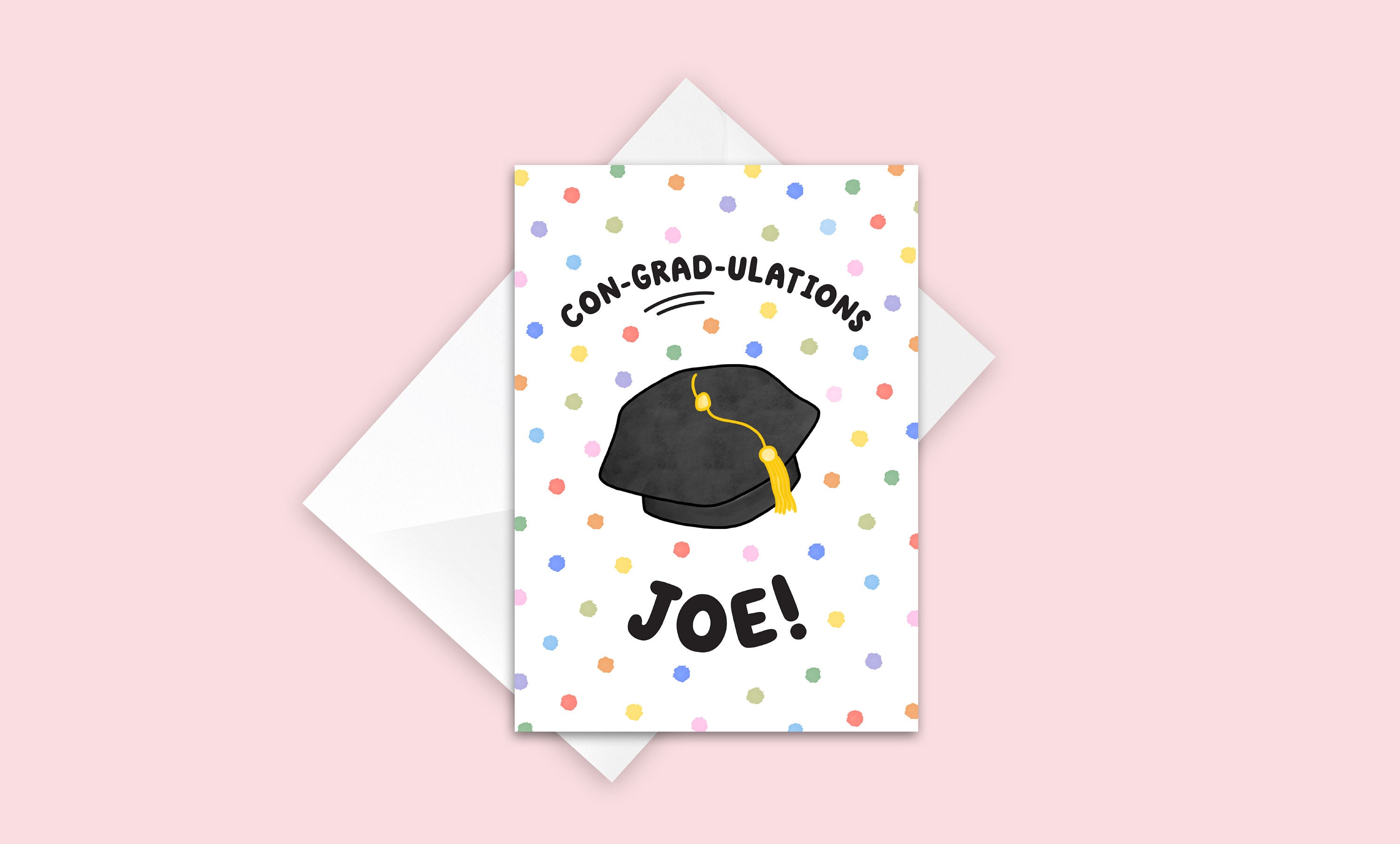 Personalised Phd Graduation Card 'con-grad-ulations' - Etsy UK