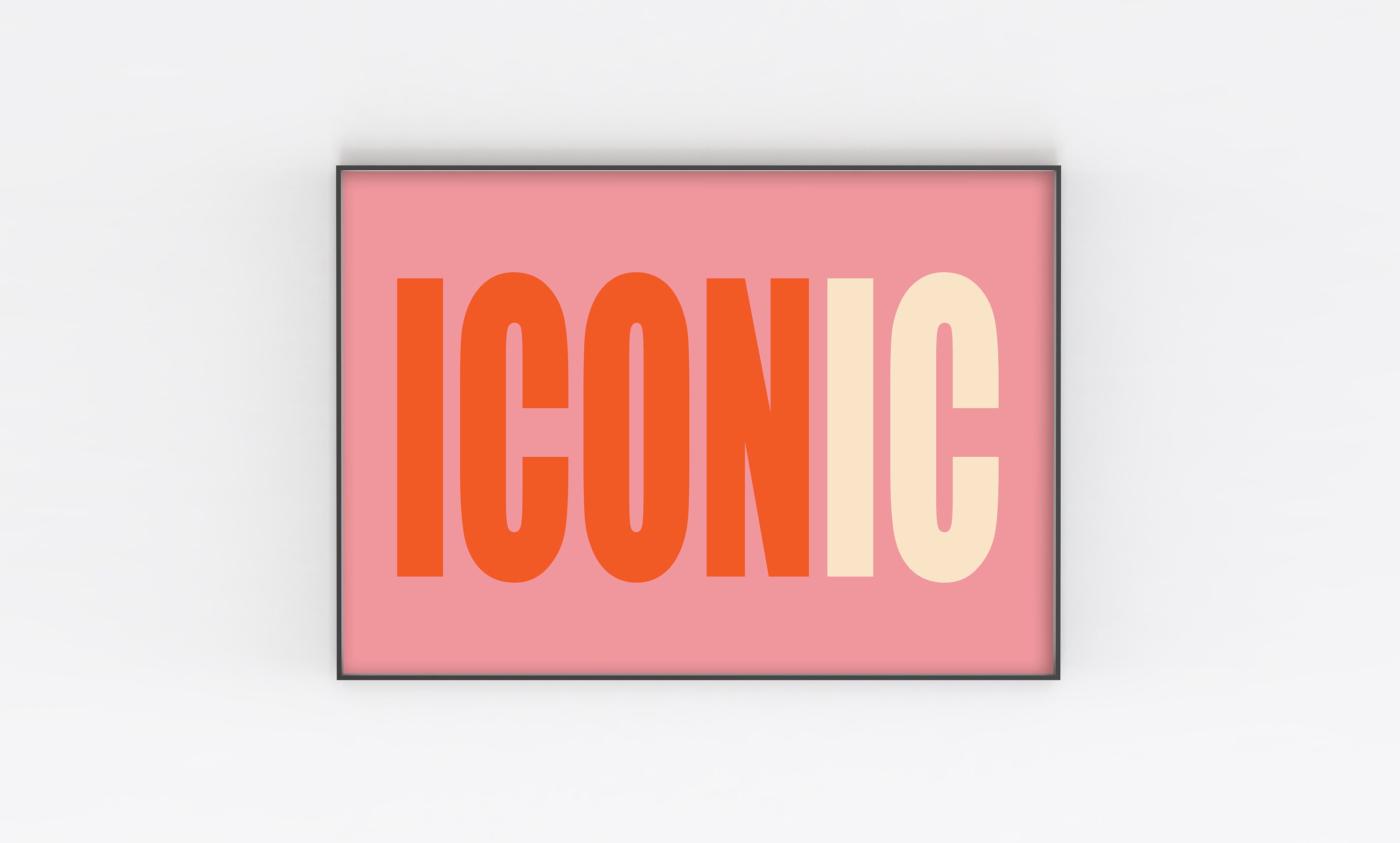 ICONIC Colourful Quote Print Sassy Bold Typography - Etsy UK