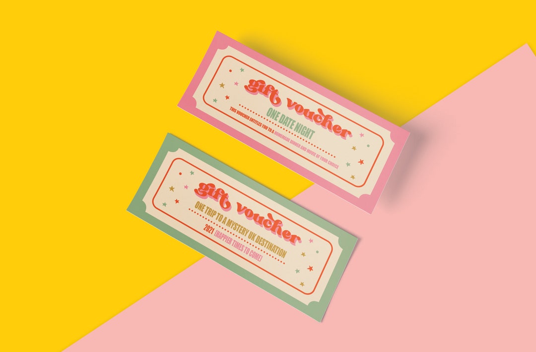 Personalised Gift Voucher | Any Text | Ticket | Surprise Gift | Coupon ...