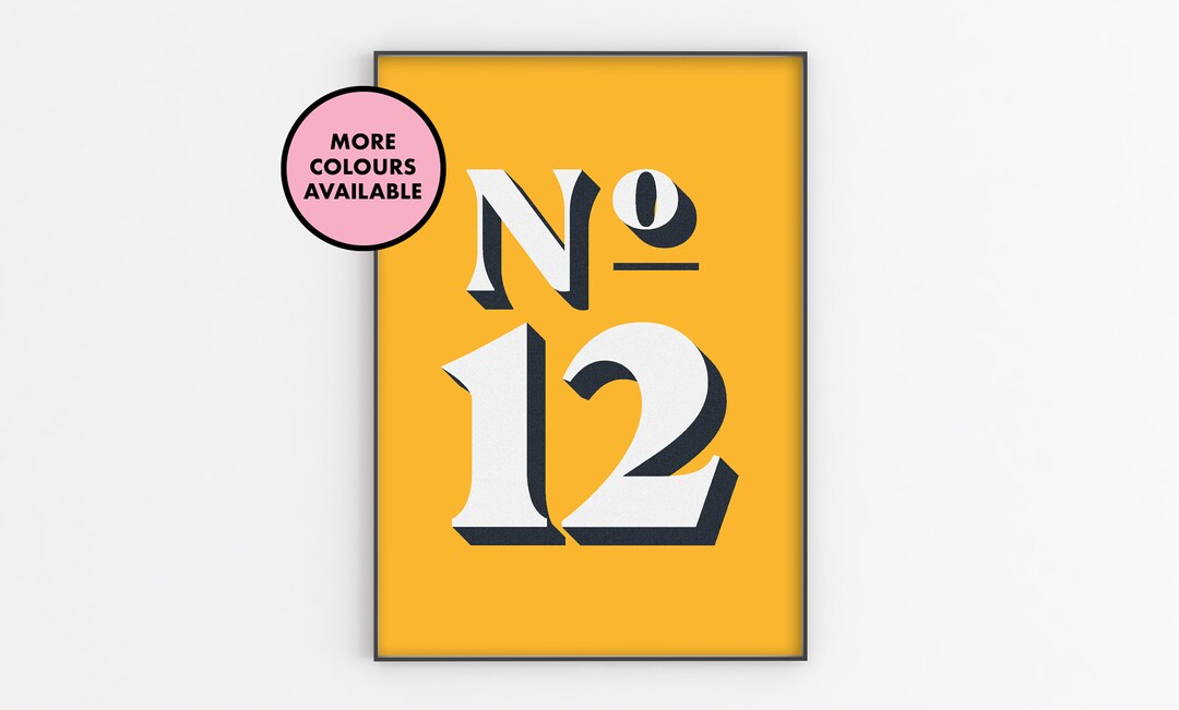 House Number Print Personalised Print A6/A5/A4/A3/A2/A1 - Etsy UK