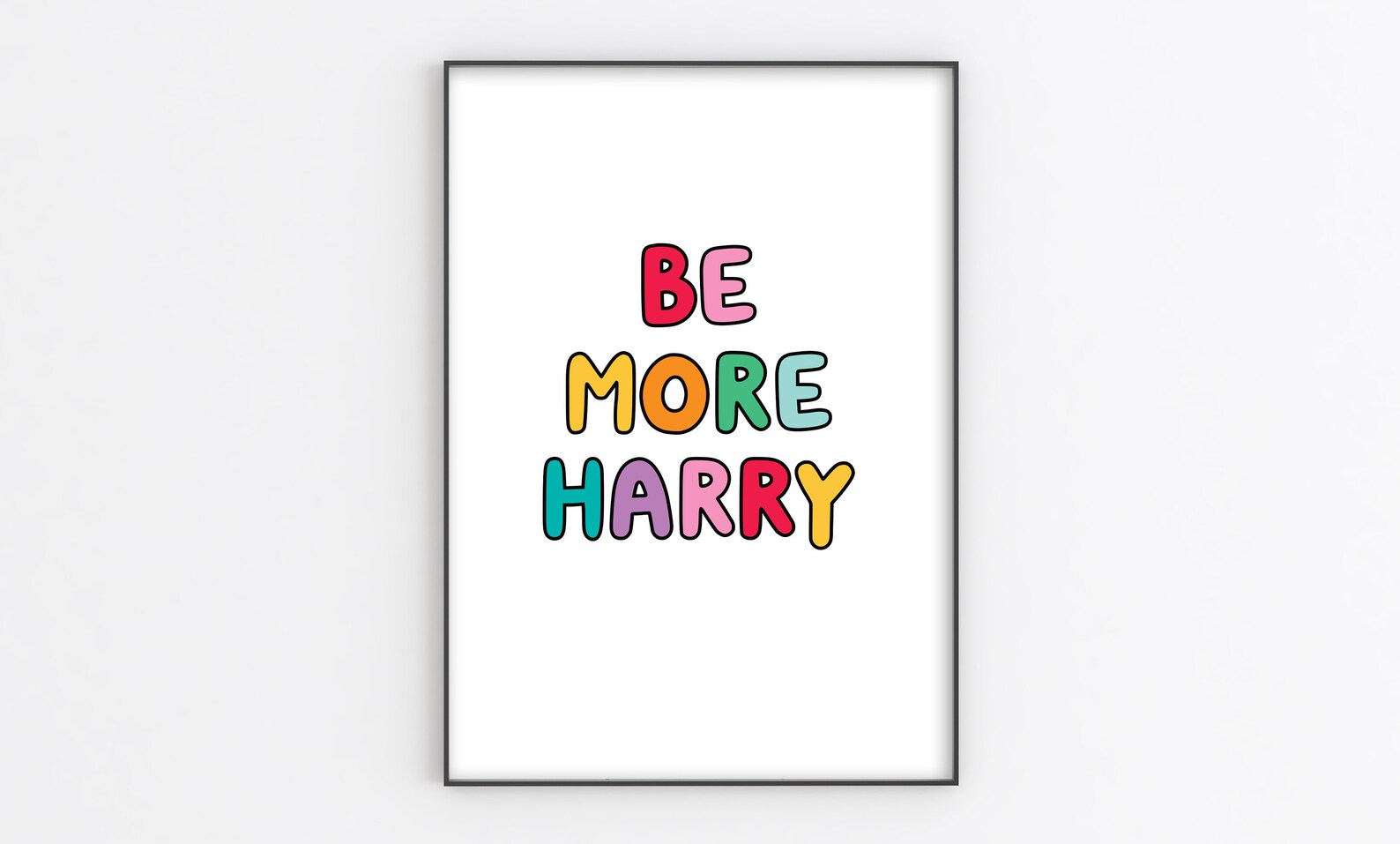 Custom 'be More' Name Print Personalised - Etsy UK