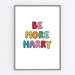 Custom 'be More' Name Print Personalised - Etsy UK