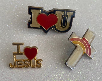 I Heart Jesus Pin - Etsy