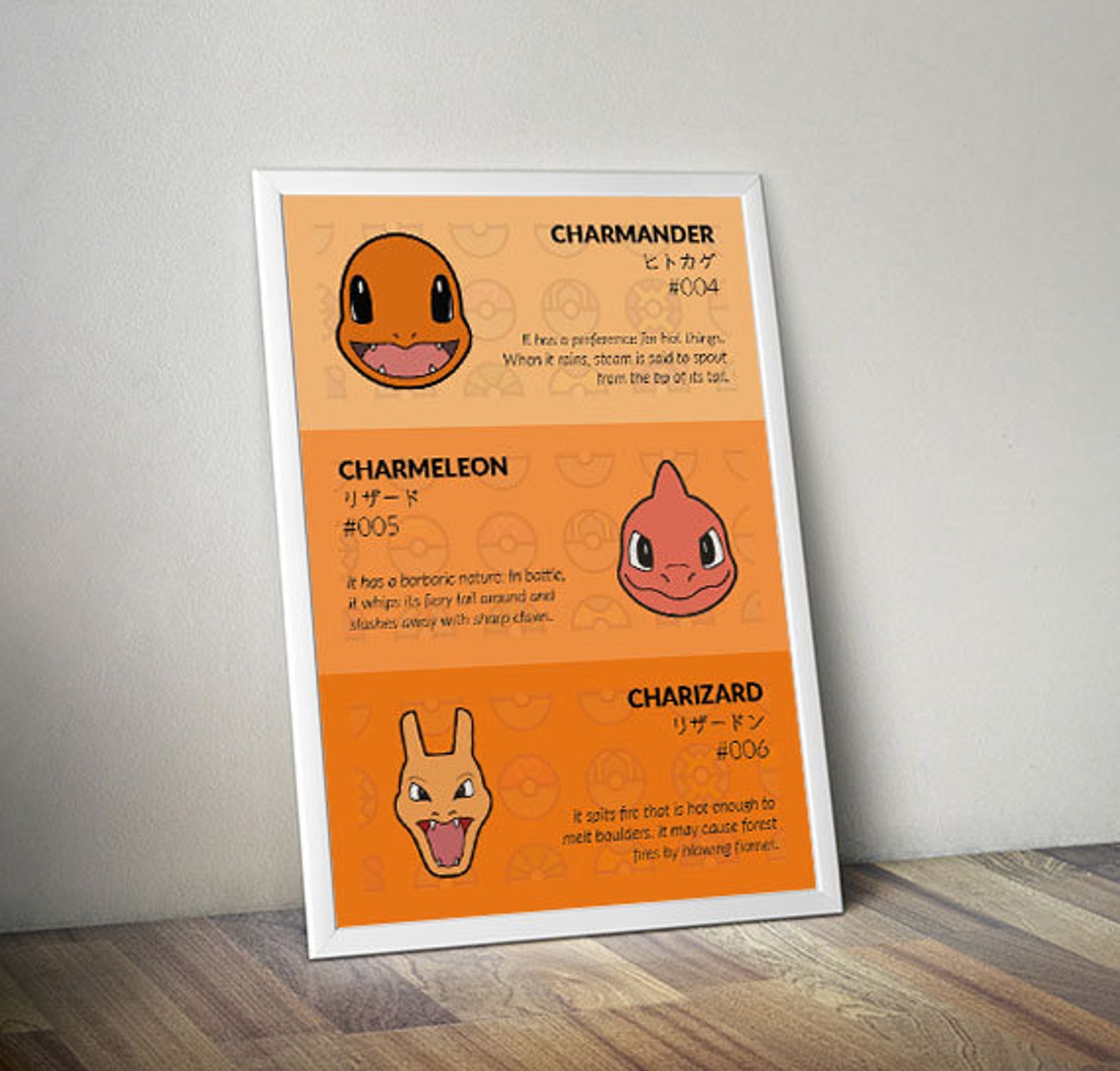 FREE UK SHIPPING Pokemon Charmander Evolution, Charmeleon, Charizard ...