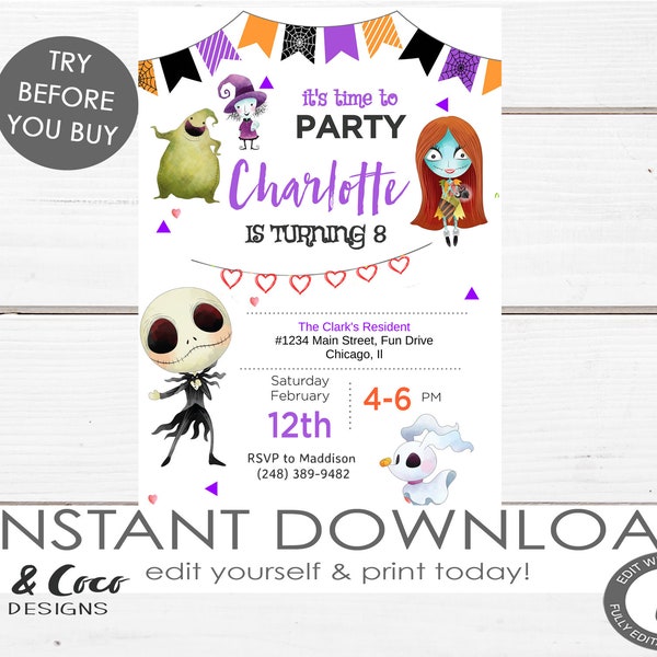 Nightmare Before Christamass Baby Shower - Etsy