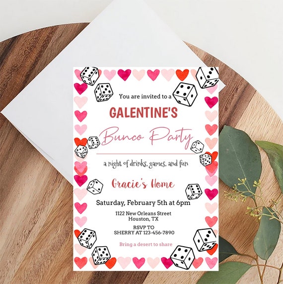 Bunco Invitation Wording