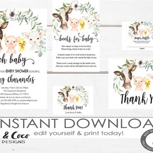 Farm Animal Welcome Sign | Editable Template | Welcome Sign | Farm ...