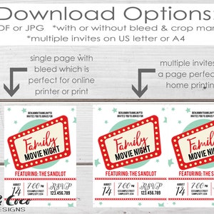EDITABLE Movie Night Flyer, Printable PTA PTO Flyer, School Church ...