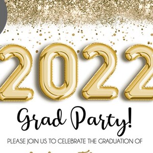 2022 Grad Party Invitation Instant Download Template, Graduation Party ...