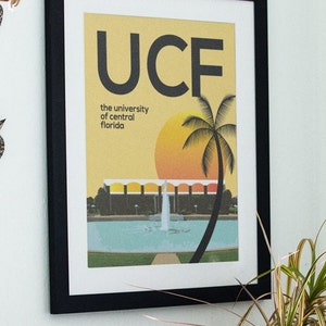 UCF Poster Art Print for Knights Fans Students Minimalist - Etsy