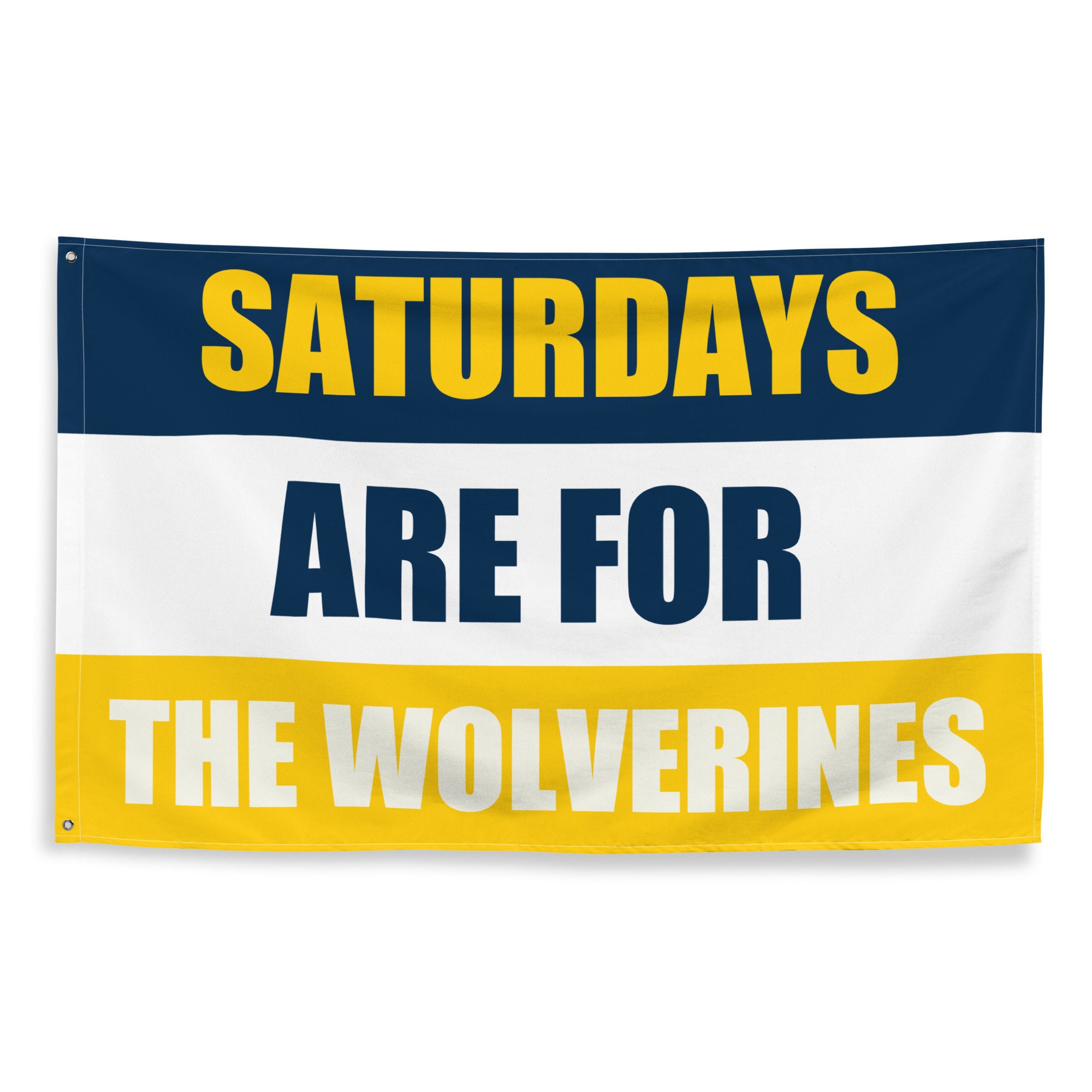 Large Michigan Banner Saturdays Are for the Wolverines - Etsy