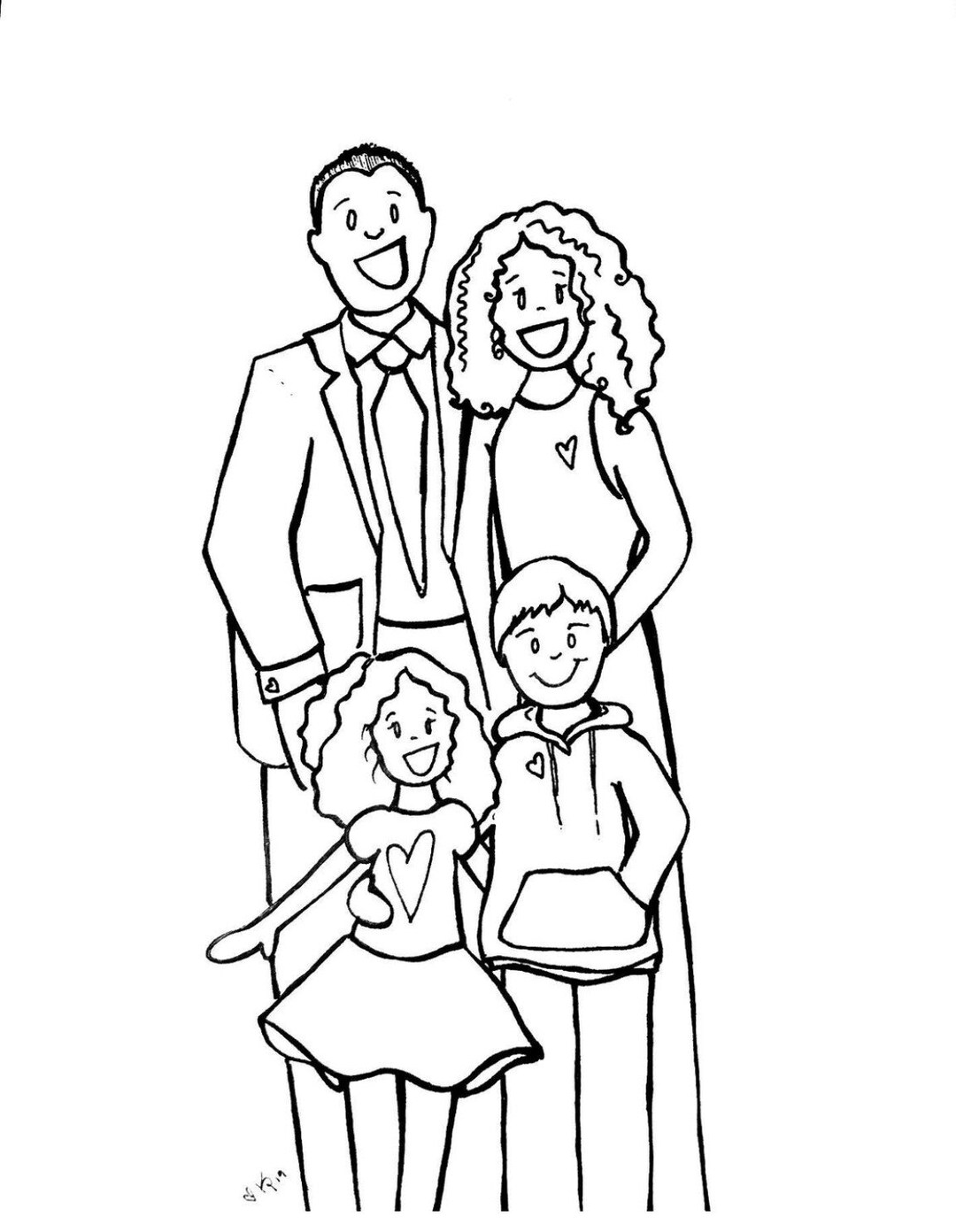 Custom-made Family Portraits (1-4 Characters) - Etsy