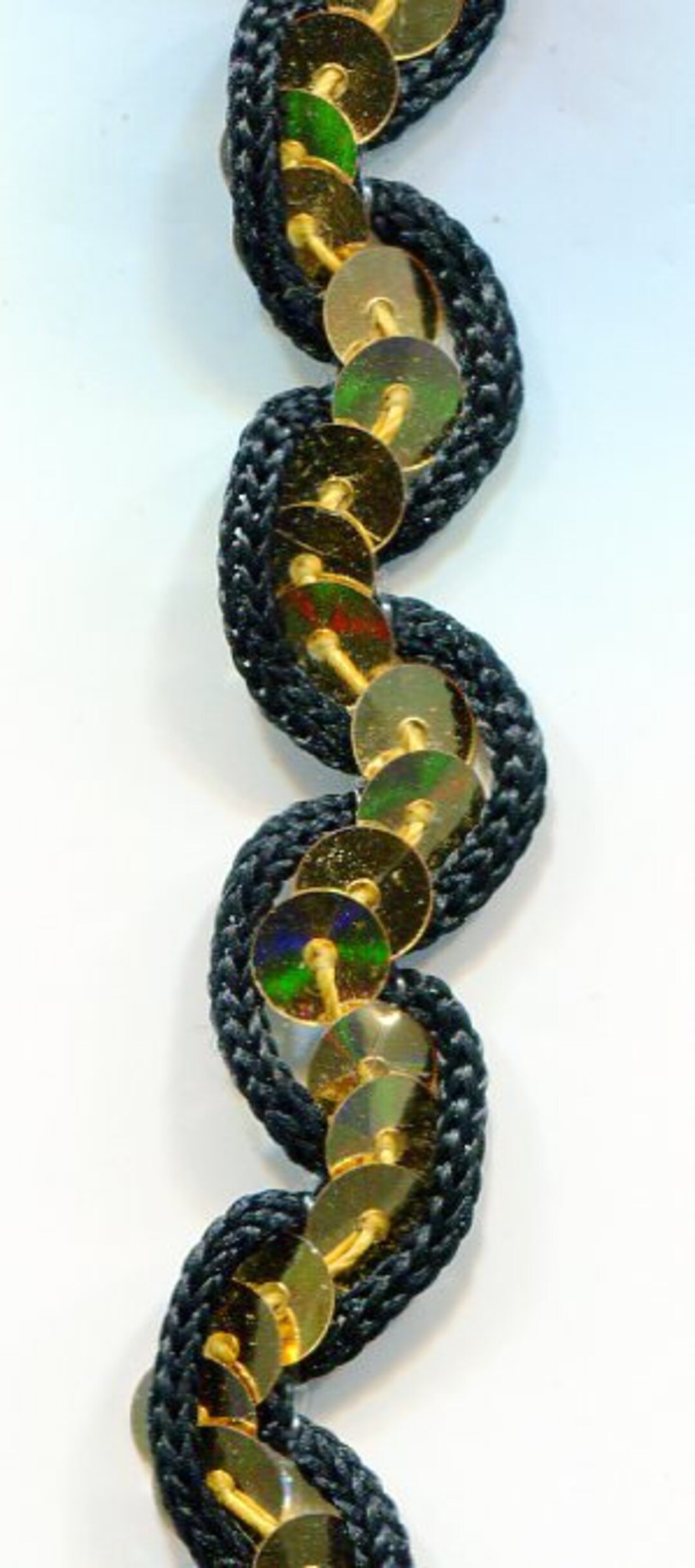 21 Meters of Gold Sequin Ribbon Wavy 12 Mm STOCK - Etsy