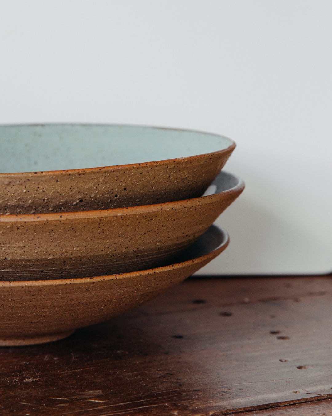 Large Pottery Bowl, Robin Egg Bowl, Handcrafted Large Pottery Bowl ...