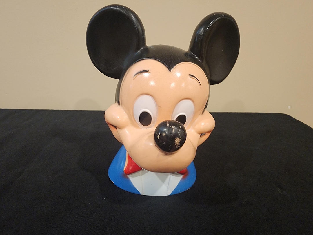 Vintage Mickey Mouse Coin Bank, Walt Disney Collectible - Etsy