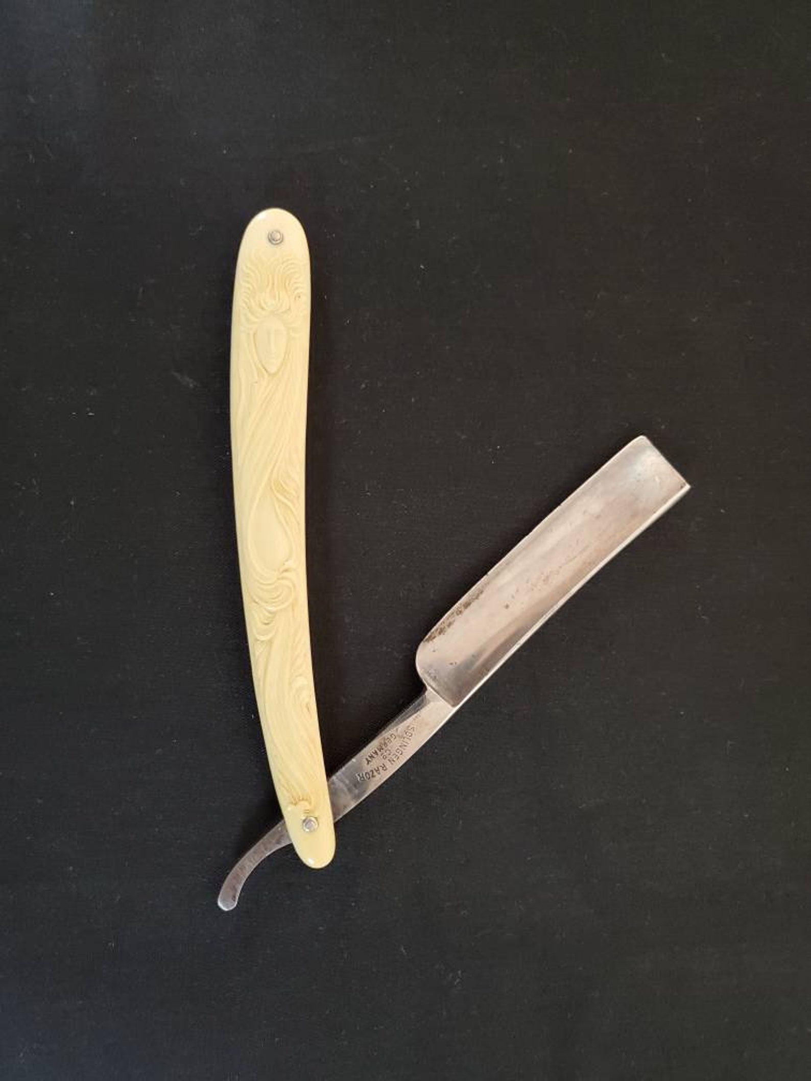 Vintage Celluloid Straight Razor, Art Nouveau Straight Razor - Etsy Italia