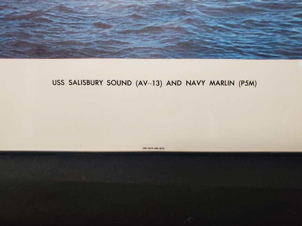 Vintage US Navy Photo/print, USS Salisbury Sound AV-13 and Navy ...