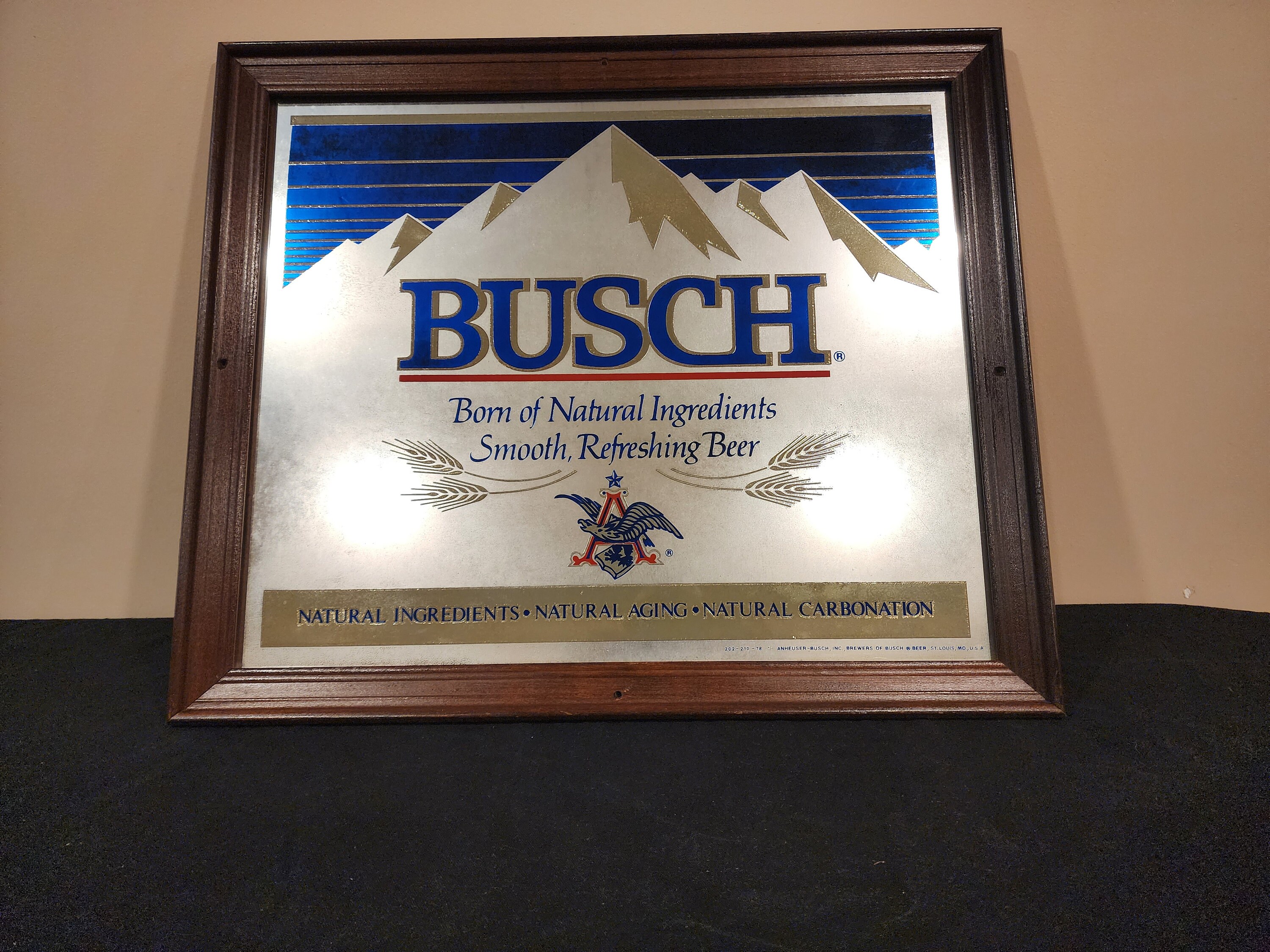 Vintage Busch Mirror Advertisements, Anheuser Busch Beer Bar Mirror - Etsy