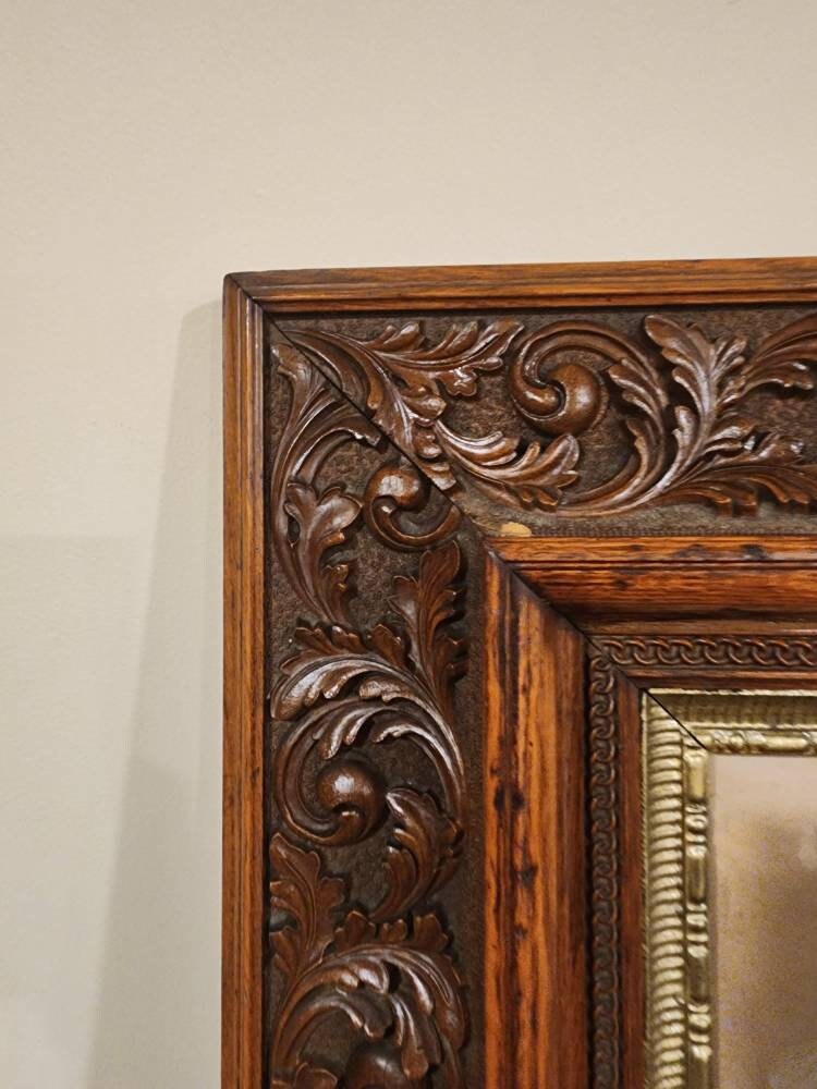 Antique Gilt Decorated Wood Frame Victorian Style Wood - Etsy