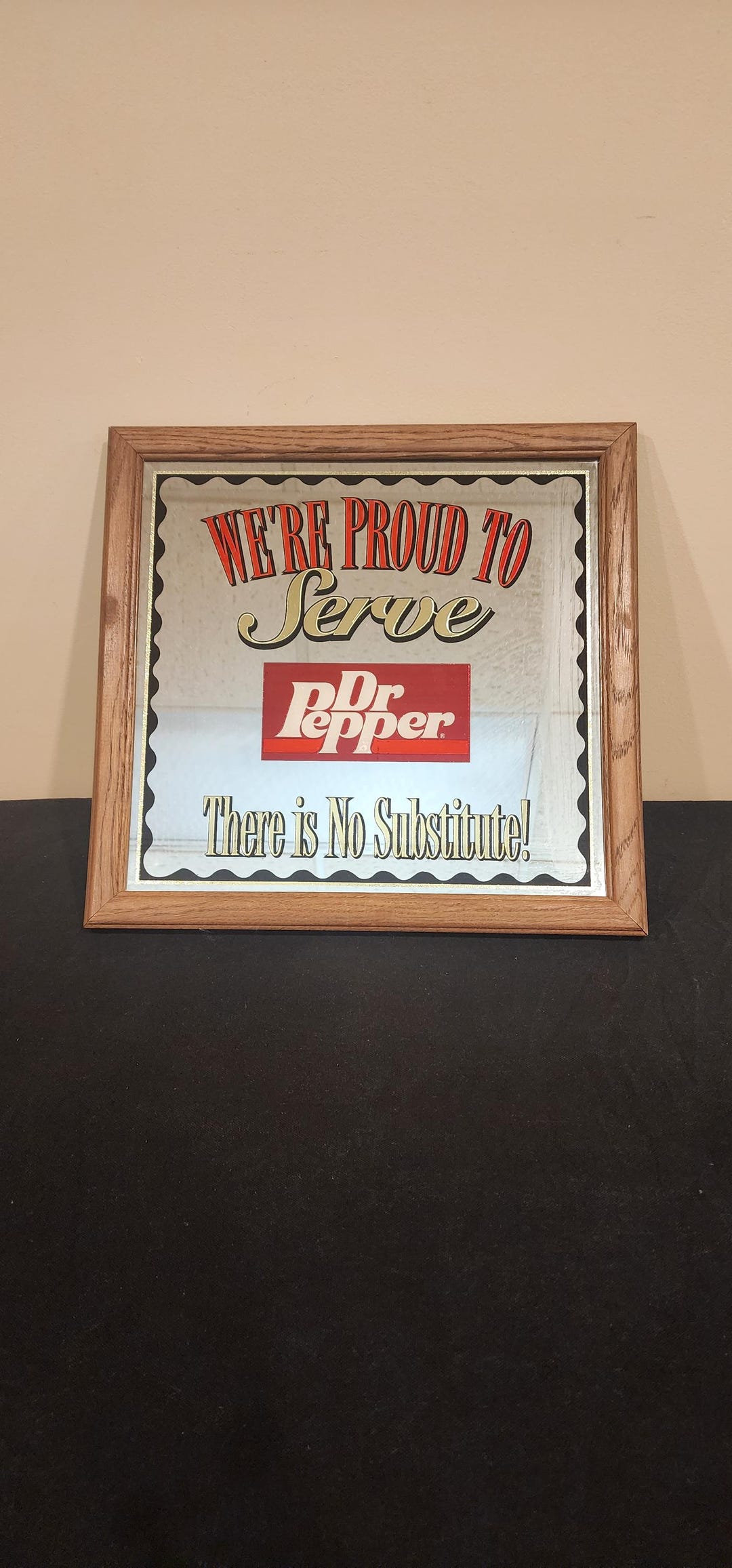Vintage We Are Proud to Serve Dr Pepper Mirror Sign, Dr Pepper Mirror ...