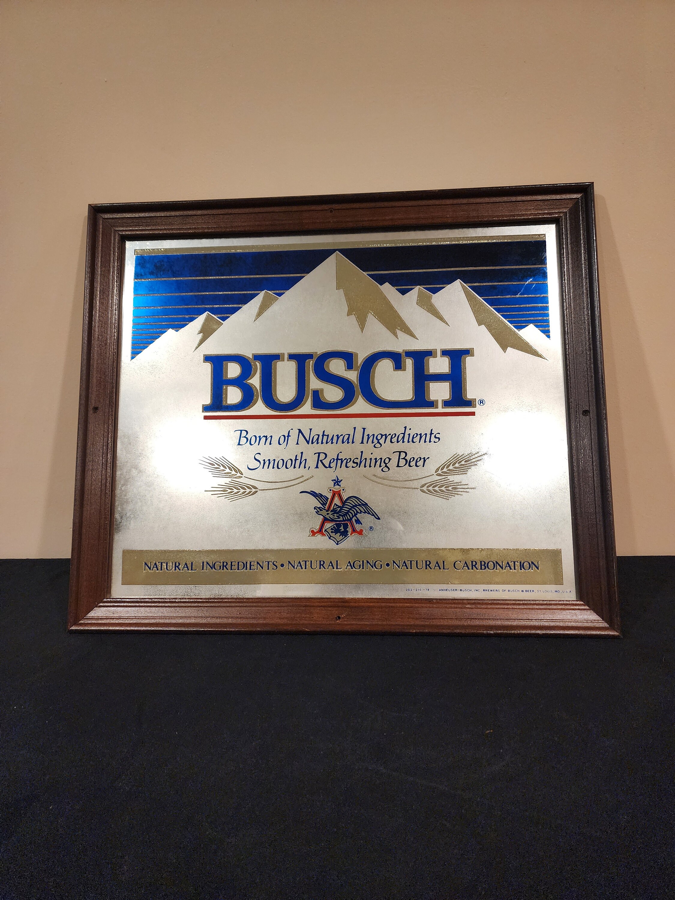 Vintage Busch Mirror Advertisements, Anheuser Busch Beer Bar Mirror - Etsy